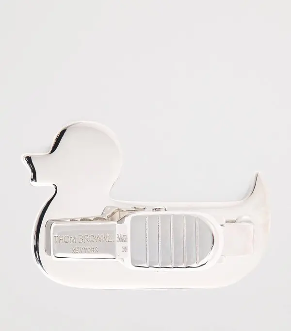 Thom Browne Sterling Duck Tie Bar