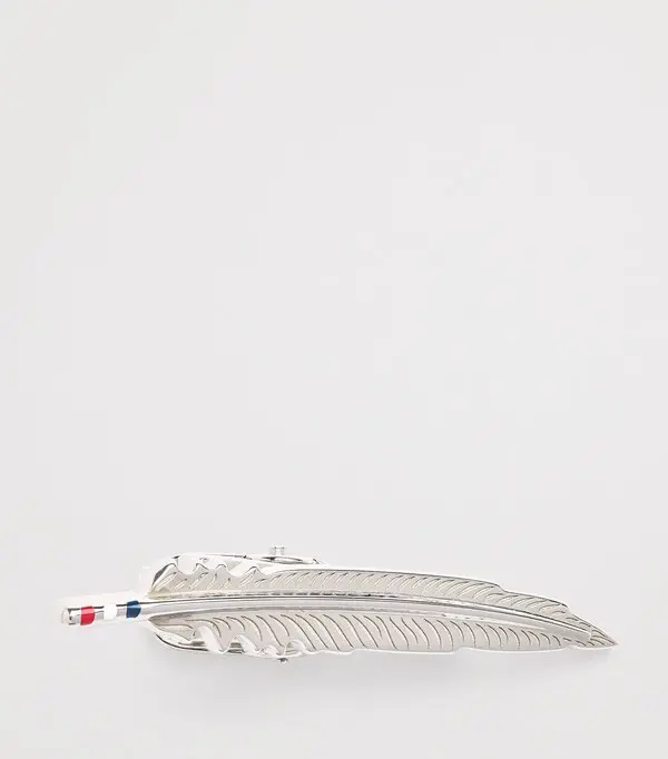 Thom Browne Sterling Feather Tie Bar