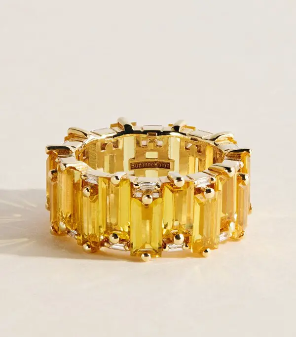SUZANNE KALAN Diamond And Sapphire Ring - Gold
