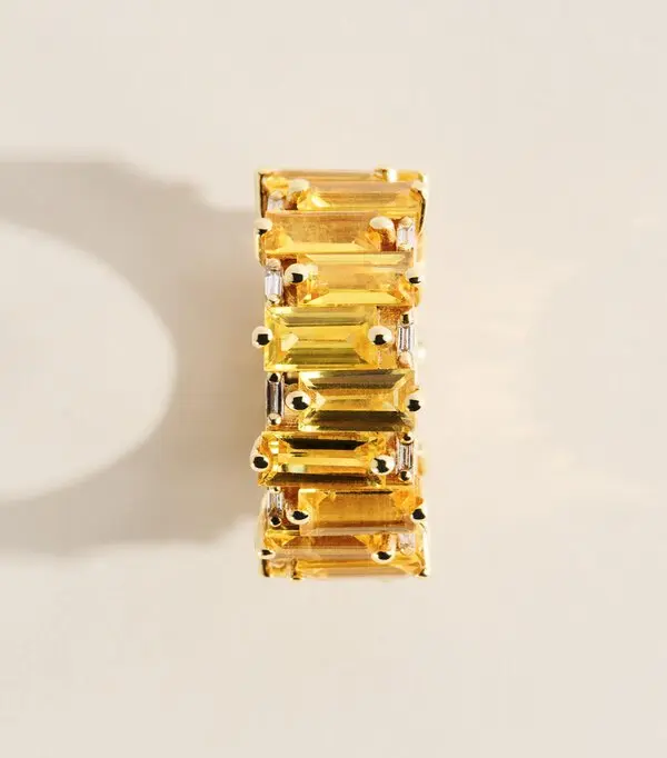 SUZANNE KALAN Diamond And Sapphire Ring