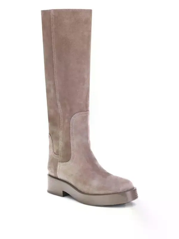 Casadei Charlie Suede Knee-high Boots