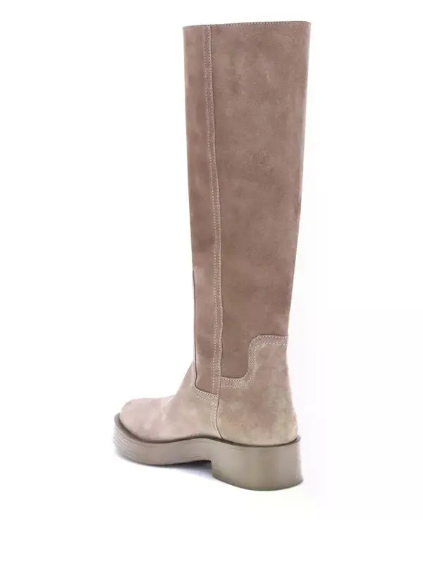 Casadei Charlie Suede Knee-high Boots
