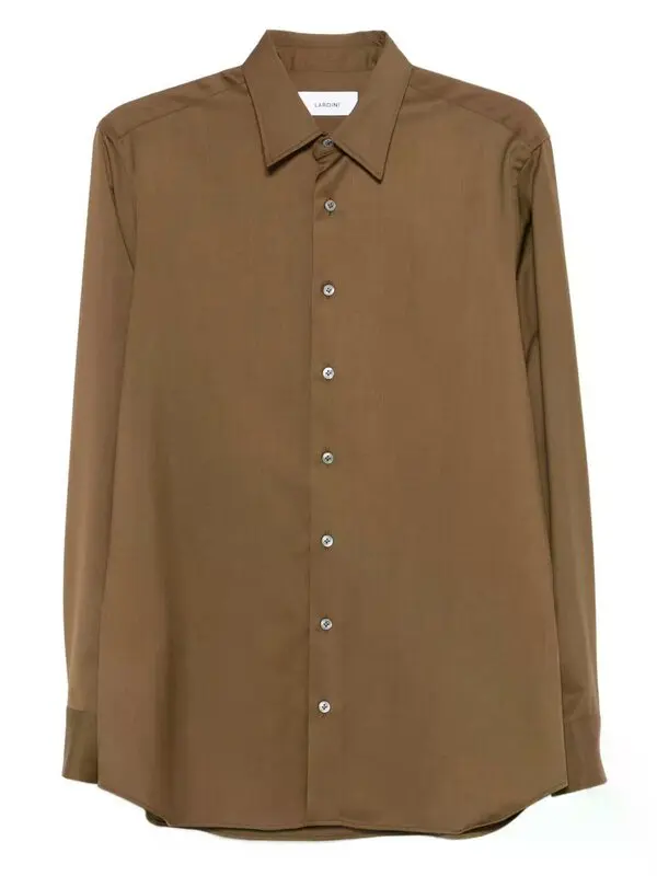 LARDINI Long-sleeve Button-up Shirt