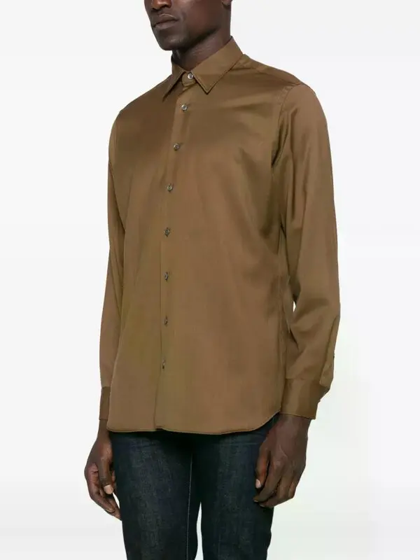 LARDINI Long-sleeve Button-up Shirt