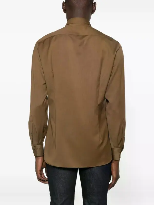 LARDINI Long-sleeve Button-up Shirt