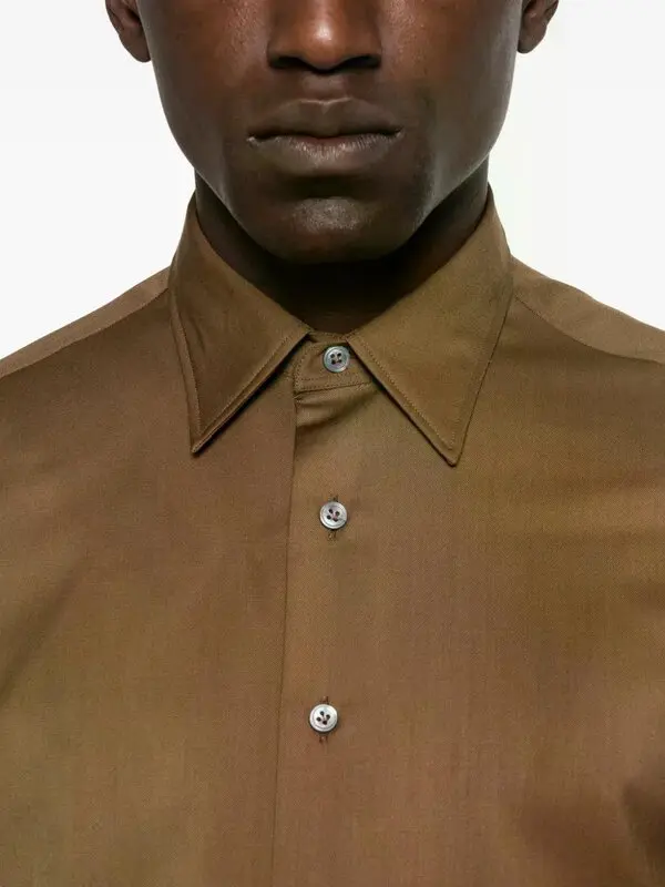 LARDINI Long-sleeve Button-up Shirt