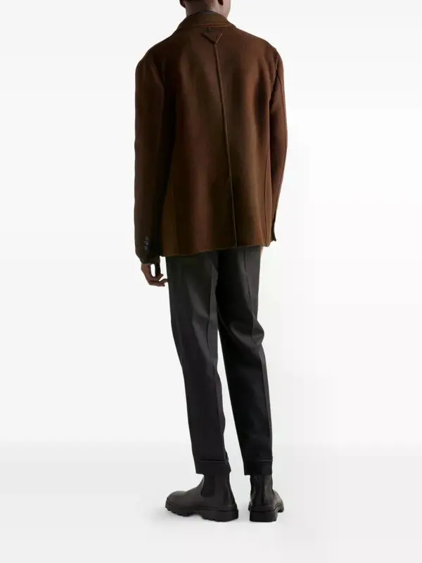 Prada Peaked-lapels Double-breasted Cashmere Blazer