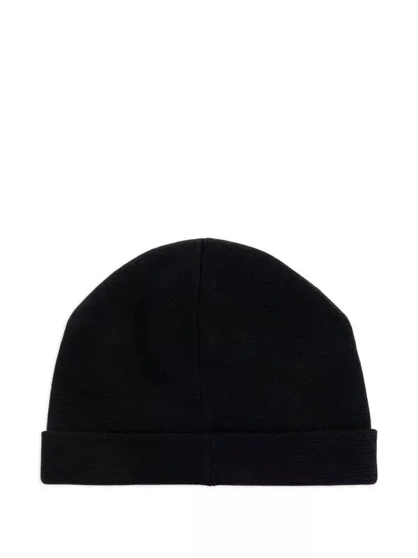 Emporio Armani Logo-embroidered Wool Beanie