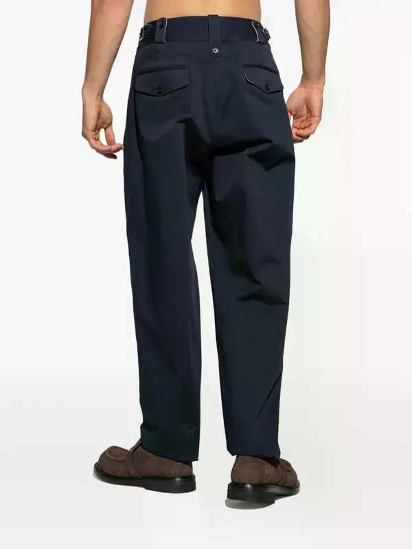 Dolce & Gabbana Pleated Belted Trousers - Blue