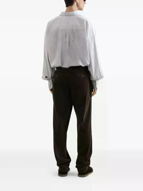 Dolce & Gabbana Striped Long-sleeve Shirt - White