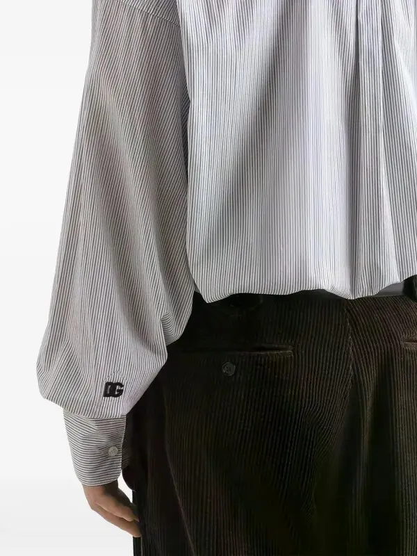 Dolce & Gabbana Striped Long-sleeve Shirt - White
