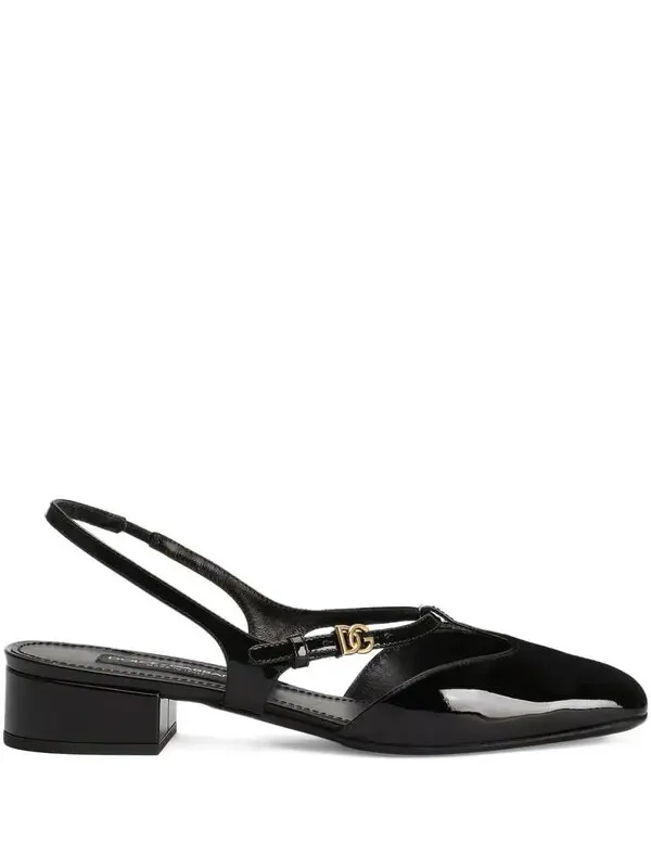 Dolce & Gabbana Patent Leather Slingback Pumps