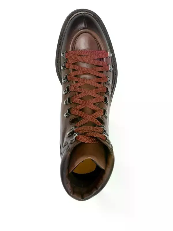 DOUCAL'S Lace-up Leather Boots - Brown