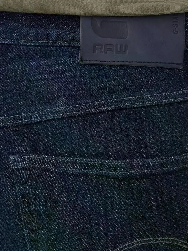 G-star Raw Logo-patch Rolled-cuffs Denim Jeans