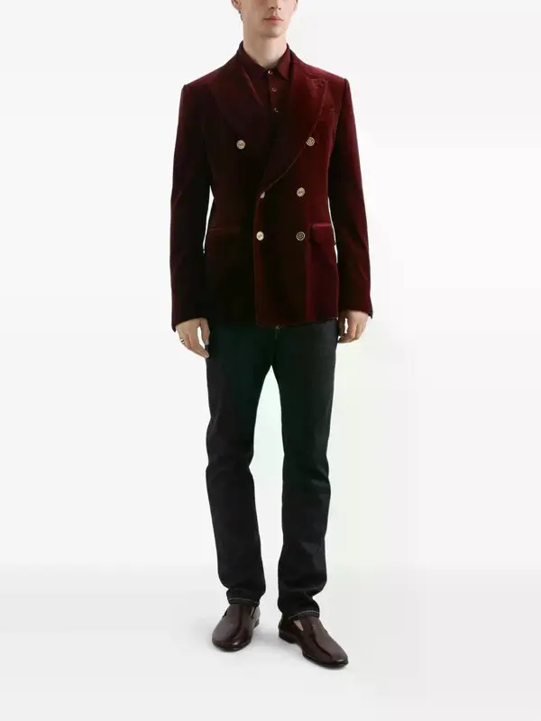 Dolce & Gabbana Long-sleeve Polo Shirt - Red