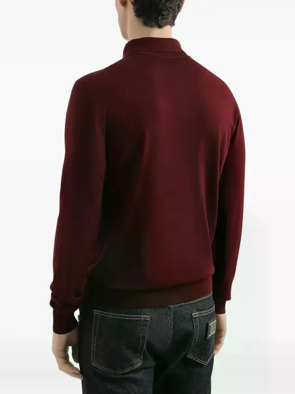 Dolce & Gabbana Long-sleeve Polo Shirt - Red