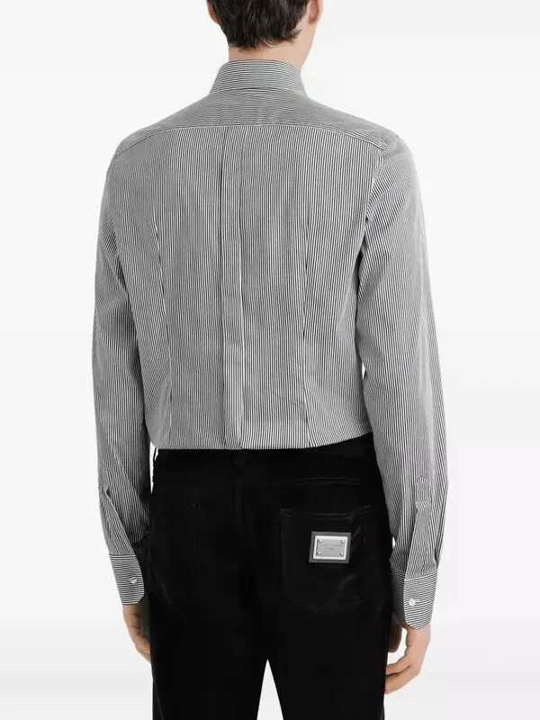 Dolce & Gabbana Striped Long-sleeve Shirt - White