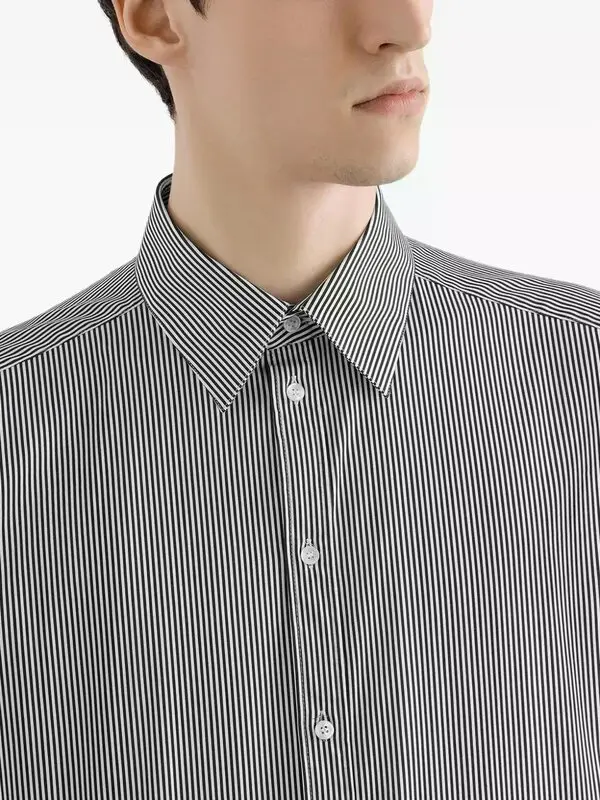 Dolce & Gabbana Striped Long-sleeve Shirt - White