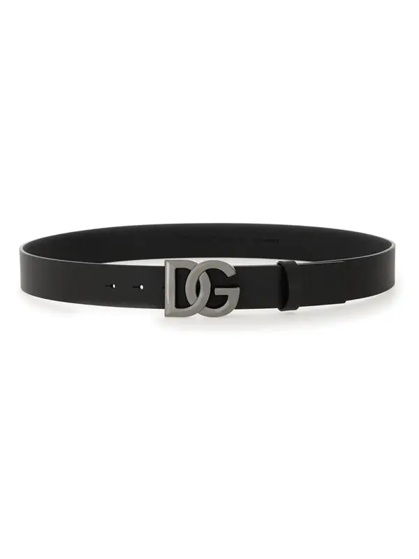 Dolce & Gabbana Leather Belt - Black