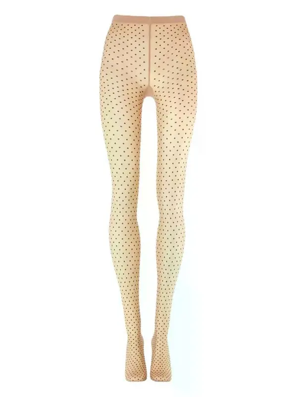 Wolford Dot-pattern Tights - Neutrals
