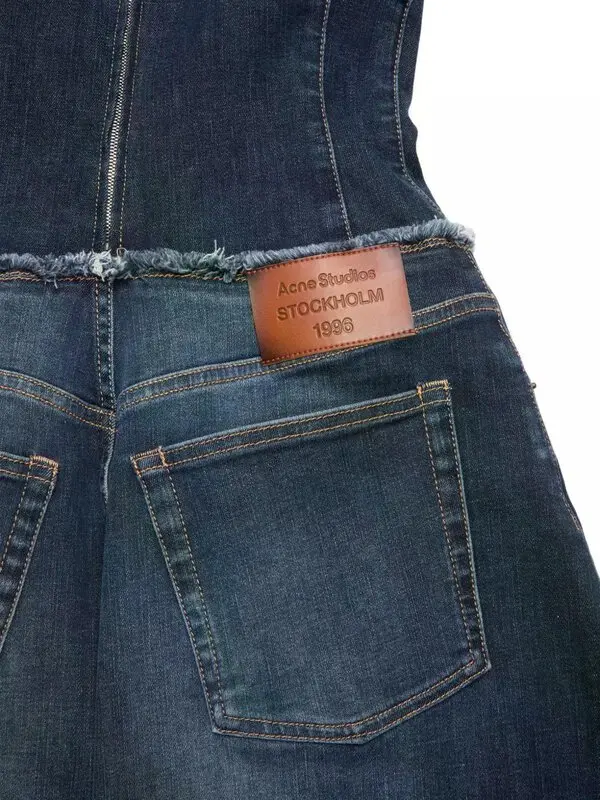 Acne Studios Frayed Denim Dress