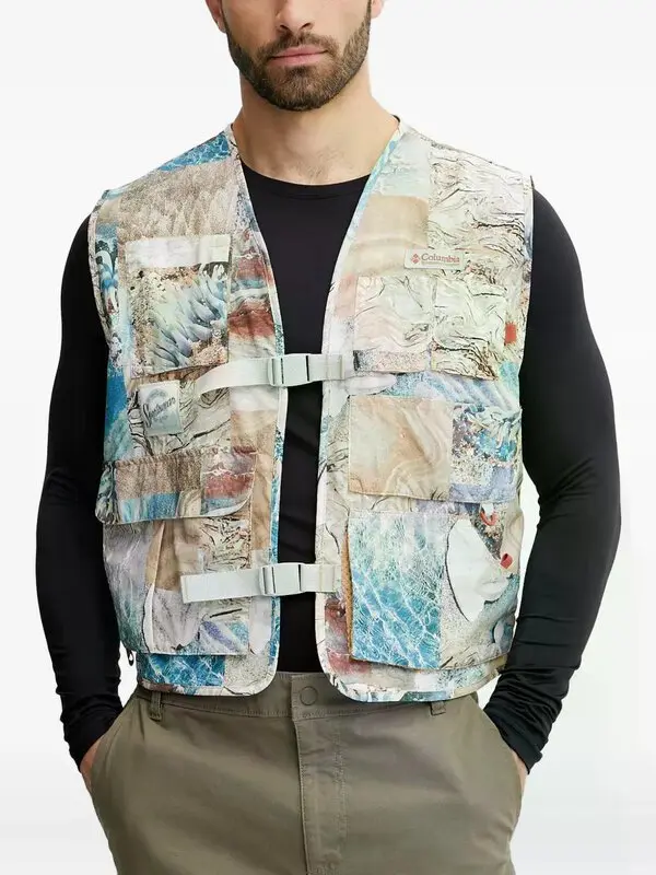 Columbia Patchwork-print Gilet