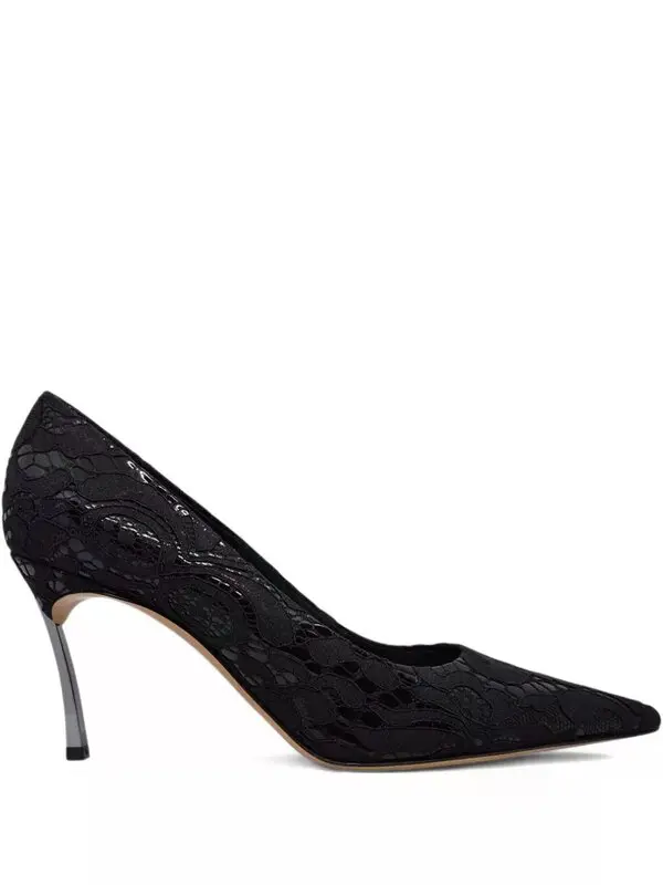 Casadei Lace Pointed-toe Pumps