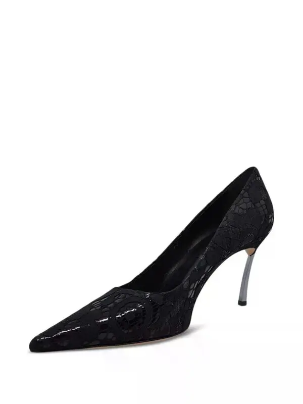 Casadei Lace Pointed-toe Pumps