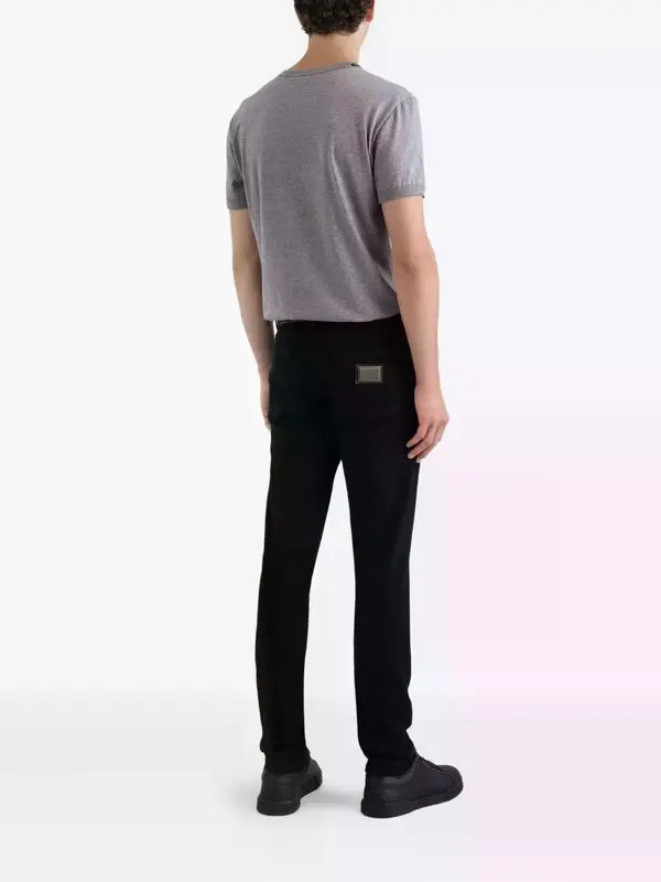 Dolce & Gabbana Embellished Crew-neck T-shirt - Grey