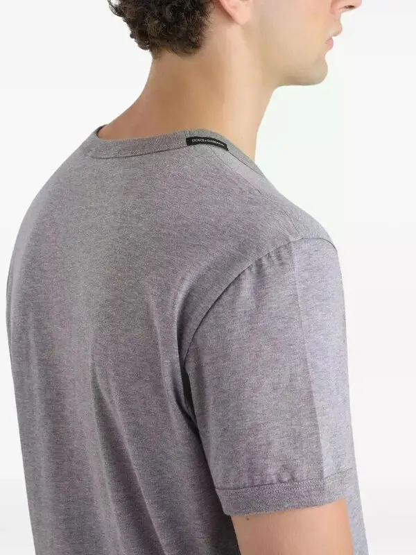 Dolce & Gabbana Embellished Crew-neck T-shirt - Grey