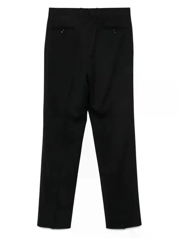 LARDINI Wool Trousers - Black