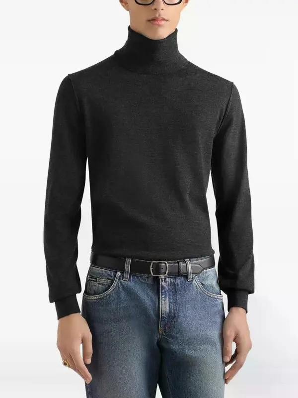 Dolce & Gabbana Turtleneck Cashmere Sweater - Grey