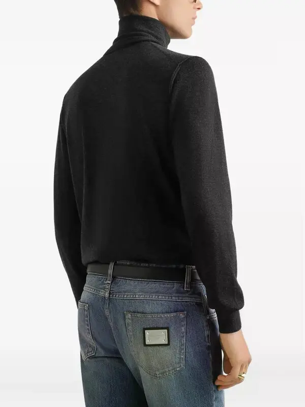 Dolce & Gabbana Turtleneck Cashmere Sweater - Grey