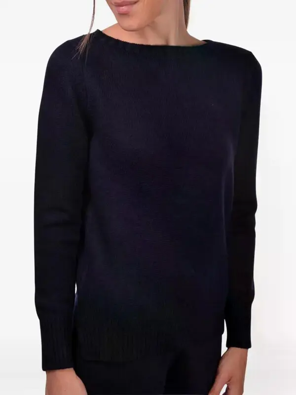 GRAN SASSO Boat-neck Wool Sweater