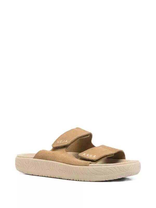 VEJA Etna Double-strap Suede Sandals - Brown