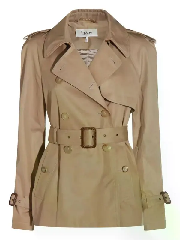 Chloé Double-breasted Trench Coat - Neutrals