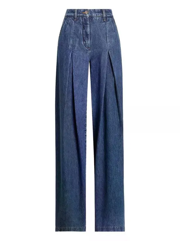 Dolce & Gabbana Inverted-pleat High-waist Jeans