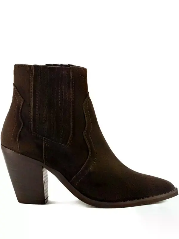 JULIE DEE 70mm Pointed-toe Suede Boots