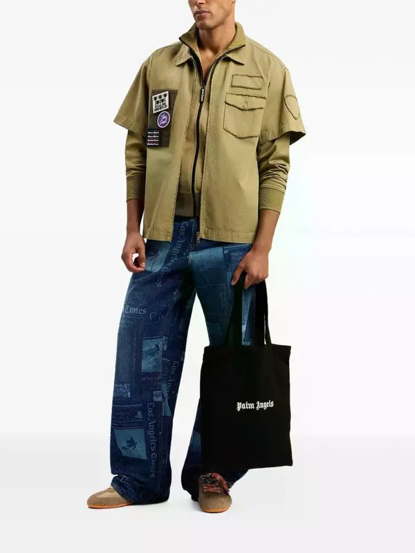 Palm Angels Logo-embroidered Tote Bag