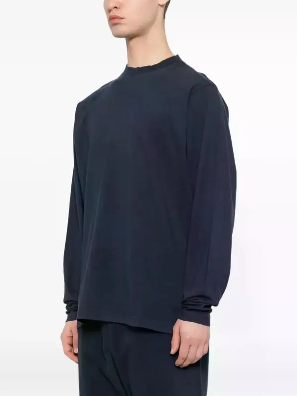 adidas x Yeezy Long-Sleeve Cotton Men T-Shirt - Blue