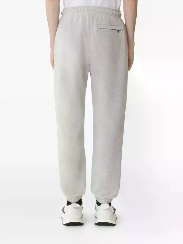 LANVIN Embroidered-logo Trousers - Grey