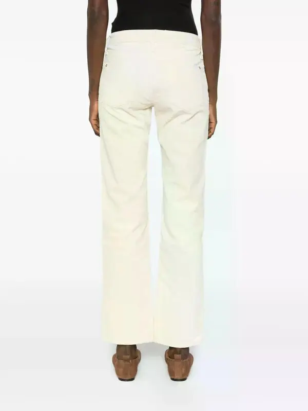 7 For All Mankind Cotton-modal Blend Straight Trousers