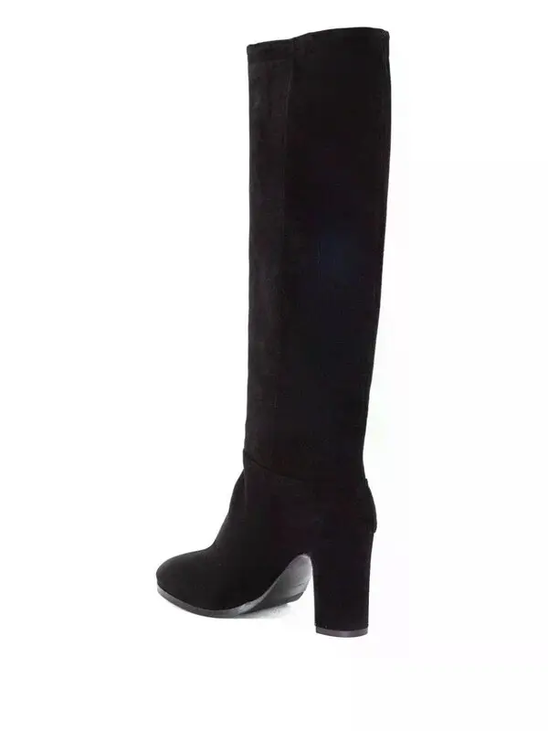 JULIE DEE Suede Block-heel Boots