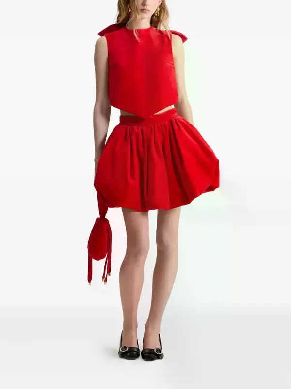 PATOU Bow-detail Sleeveless Top - Red