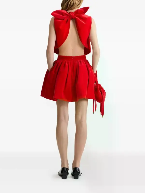 PATOU Bow-detail Sleeveless Top - Red
