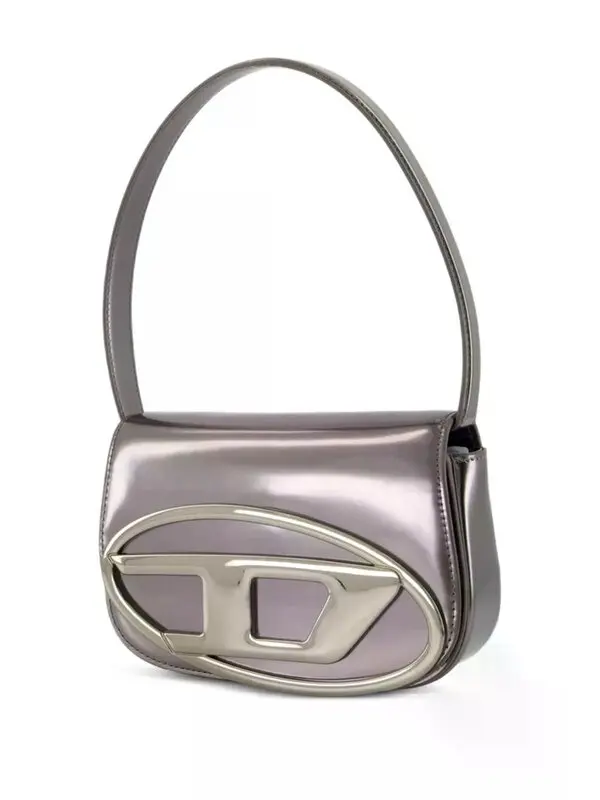 DIESEL® 1dr Leather Shoulder Bag - Grey