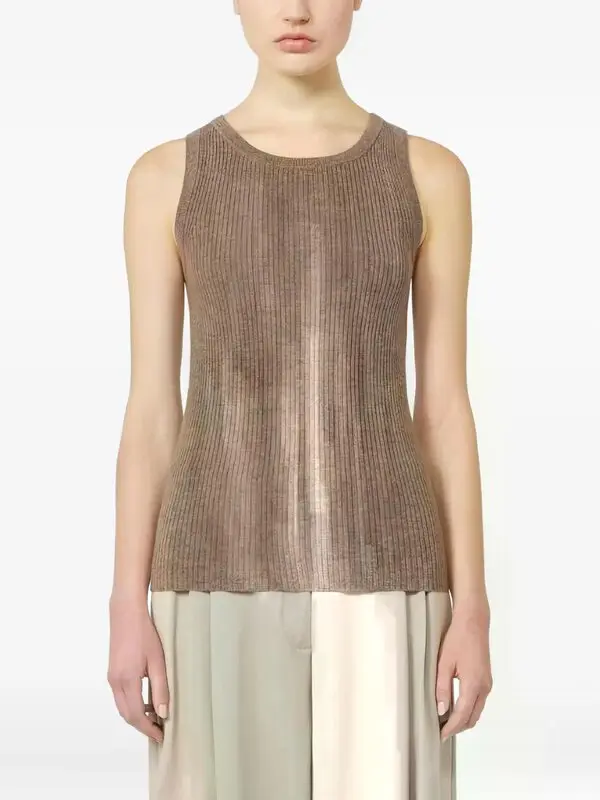 Max Mara Ribbed Round-neck Top