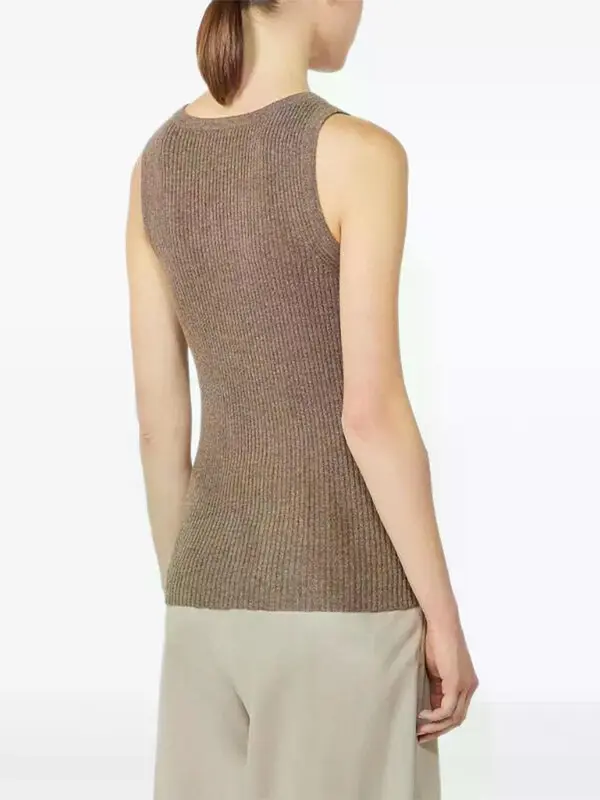 Max Mara Ribbed Round-neck Top
