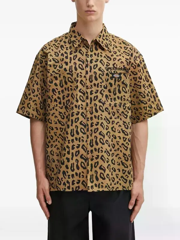 WACKO MARIA Leopard-print Short-sleeves Shirt