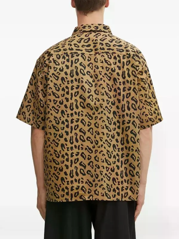 WACKO MARIA Leopard-print Short-sleeves Shirt
